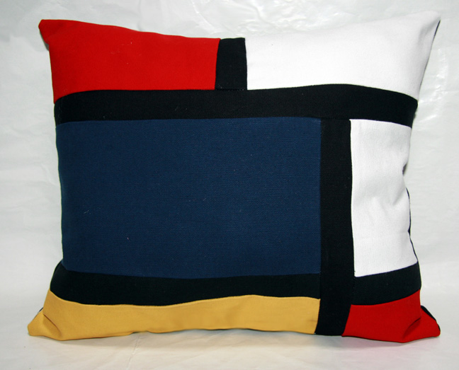 Color Block Pillow Mod Retro Decor on Luulla