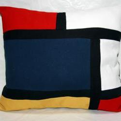 Color Block Pillow Mod Retro Decor on Luulla